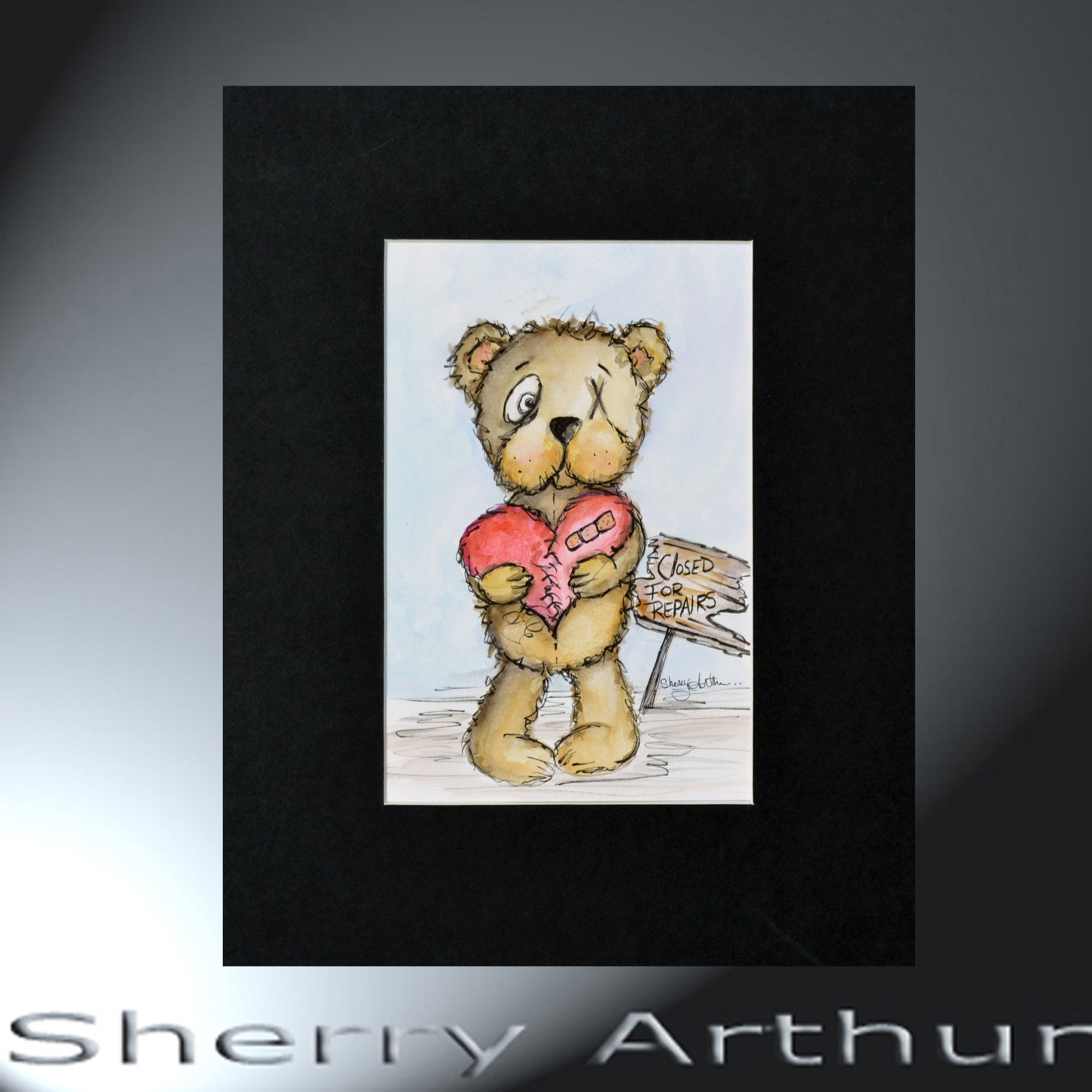 Broken Hearted Teddy Bear